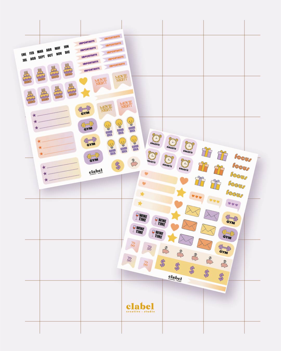 STICKERS PLANNER – Clabel